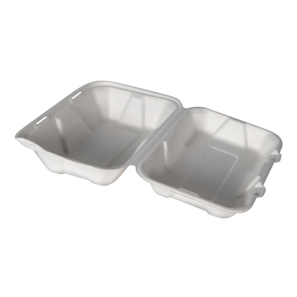 9x6x3 Bagasse Rectangle Clam