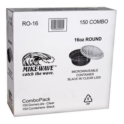 MikeWave - 16oz Microwaveable Container Brown